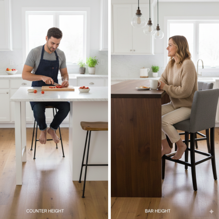 Bar Height vs Counter Height: Tips to Make the Right Choice - Aosom