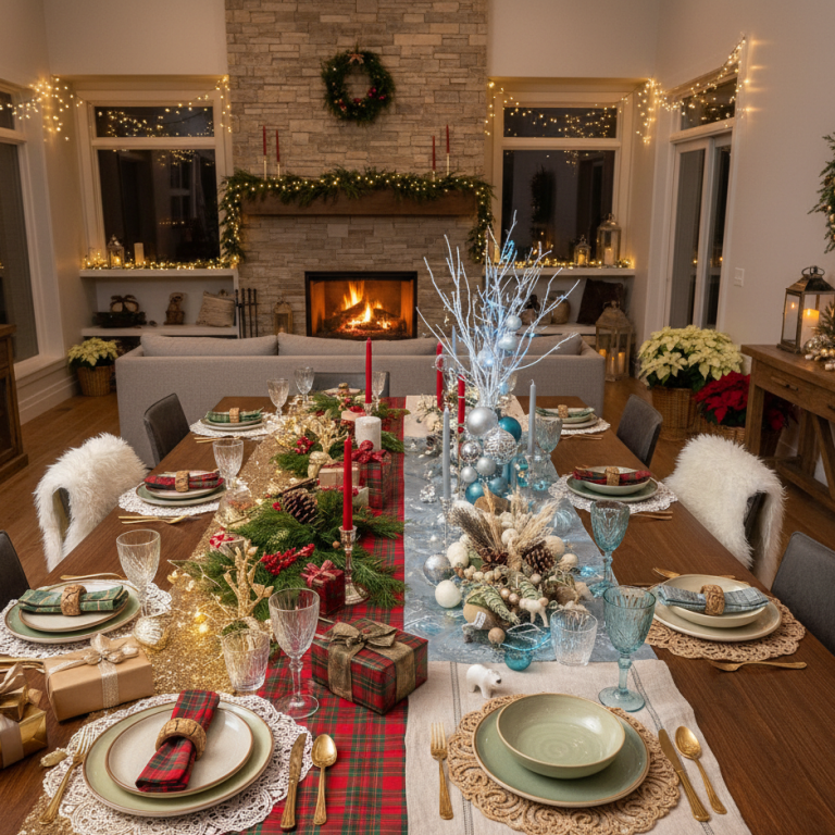 14 Creative Christmas Table Decorations That Will Impress Your Guests ...