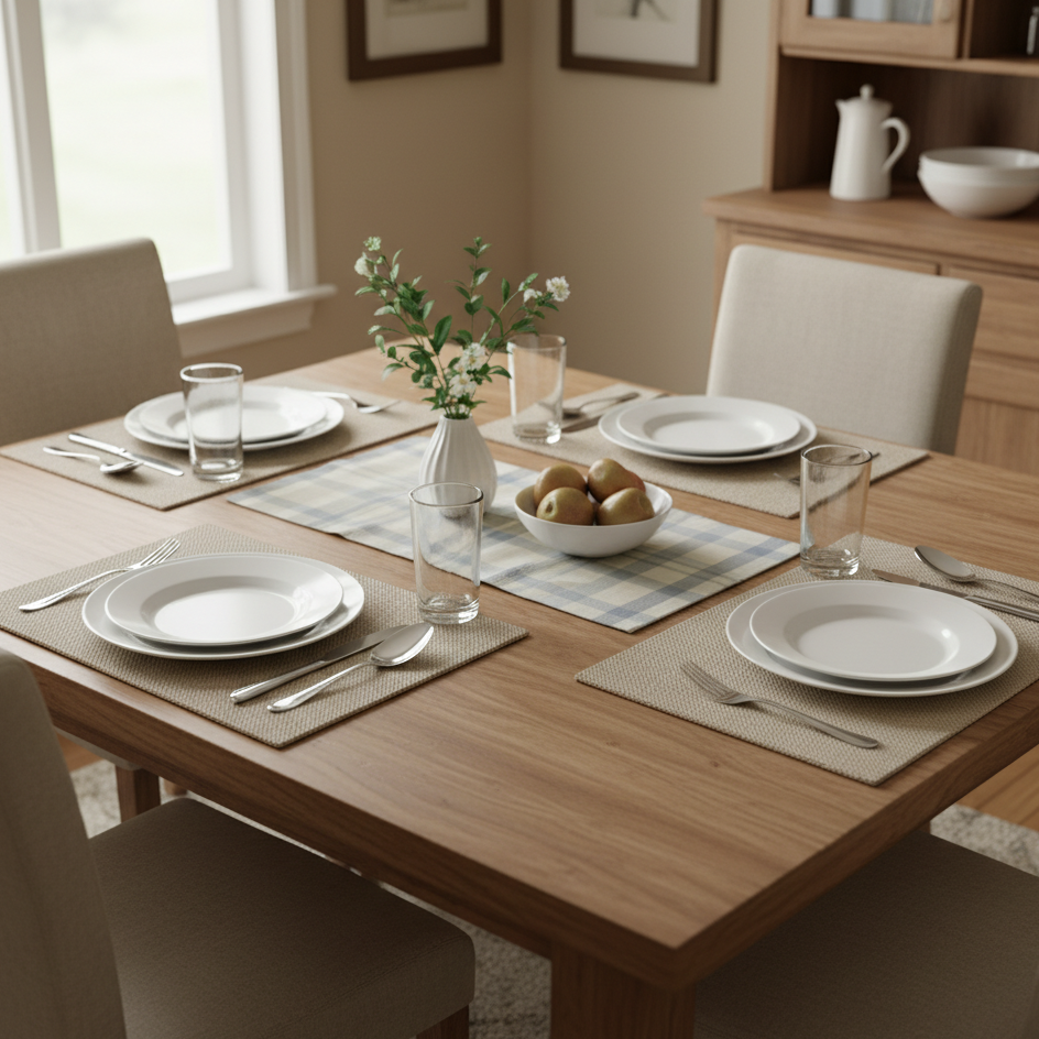 How to Set a Dining Table for Everyday Use in 6 Easy Steps - Aosom