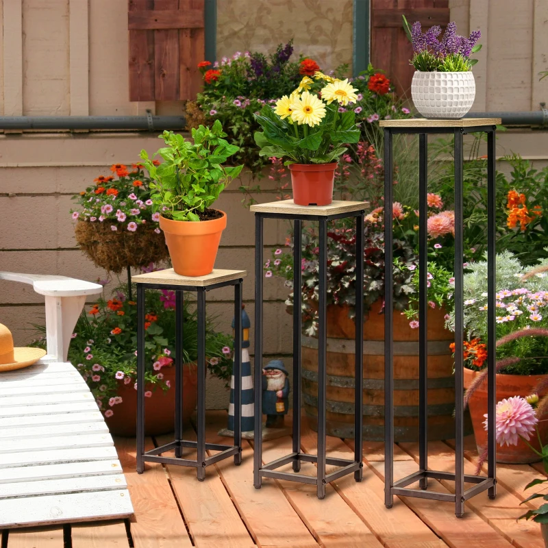 Outsunny 3 Packs Plant Stand Indoor/Outdoor - Assembly Manual (SKU: 845 ...