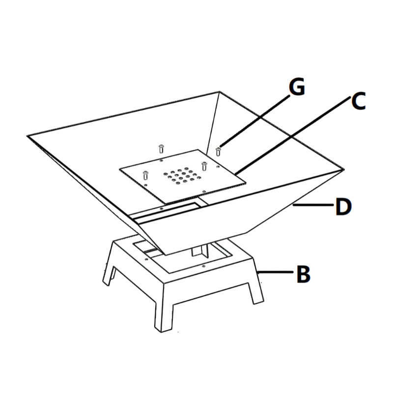 Outsunny Wood Burning Portable Fire Pit with BBQ Grill Assembly Manual ...