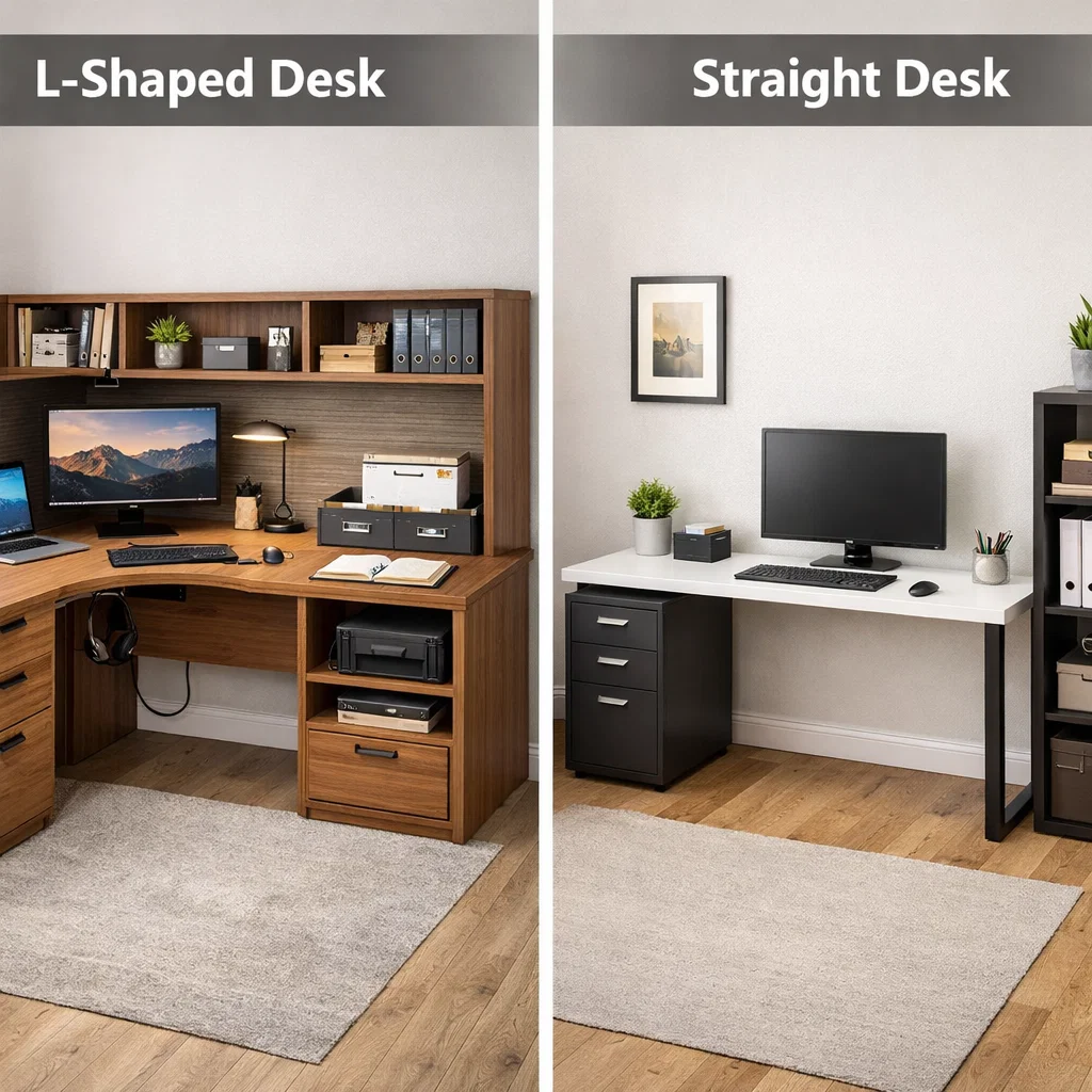 L-Shaped Desk vs Straight Desk: Which Fits Your Needs Best? - Aosom