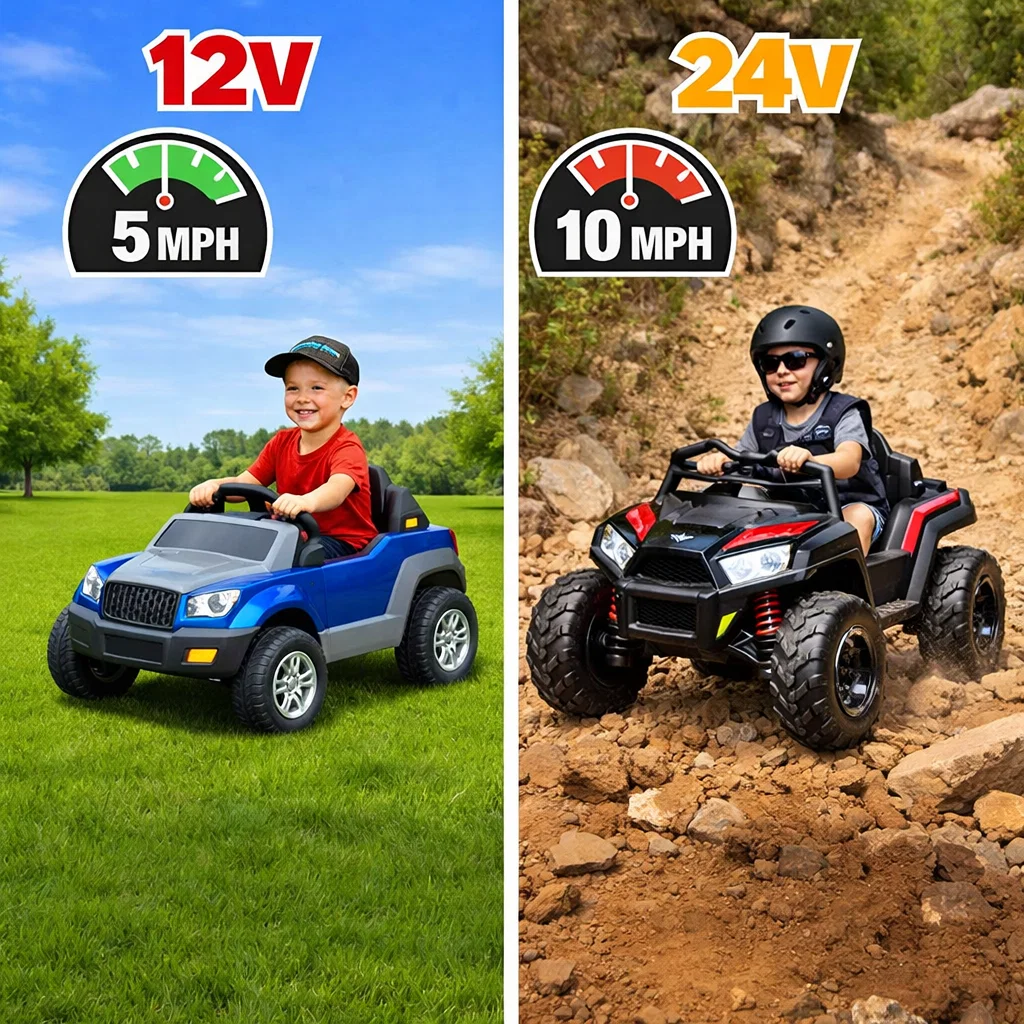 12V vs 24V Power Wheels: Which Is Best for Your Kids? - Aosom