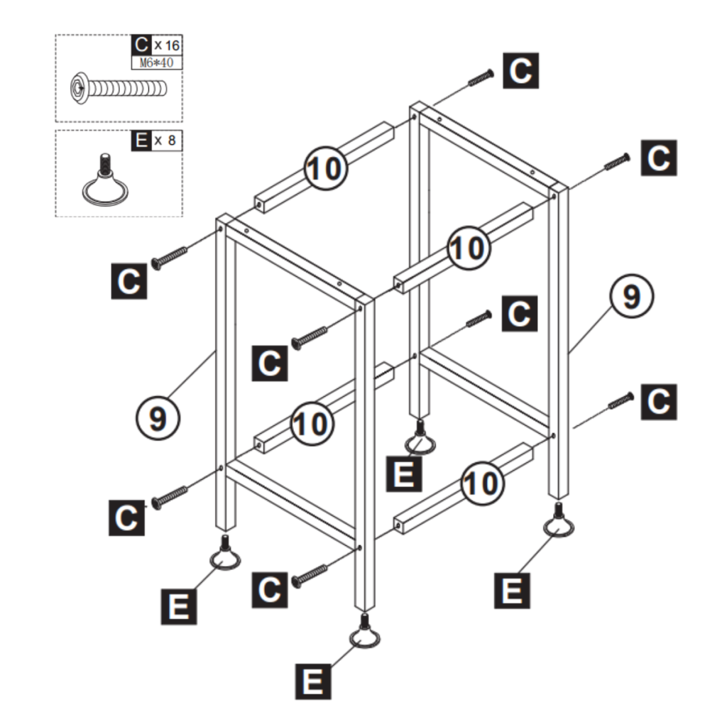 HOMCOM Industrial Dining Table Set for 2 Assembly Manual SKU: 835-338 ...
